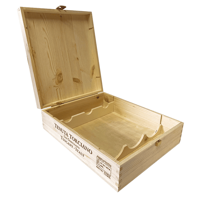 Wine Wooden Box Triple Accessories Gift